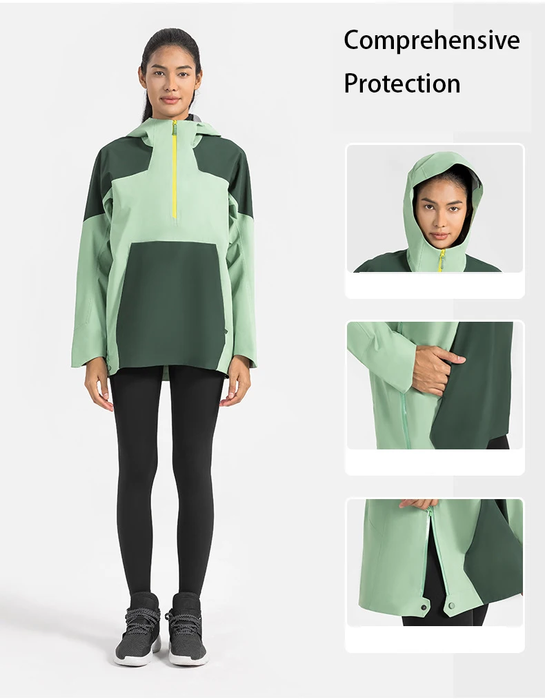 Outdoor Rain Jackets Waterproof Windbreak Outwear Causal Commuting ...