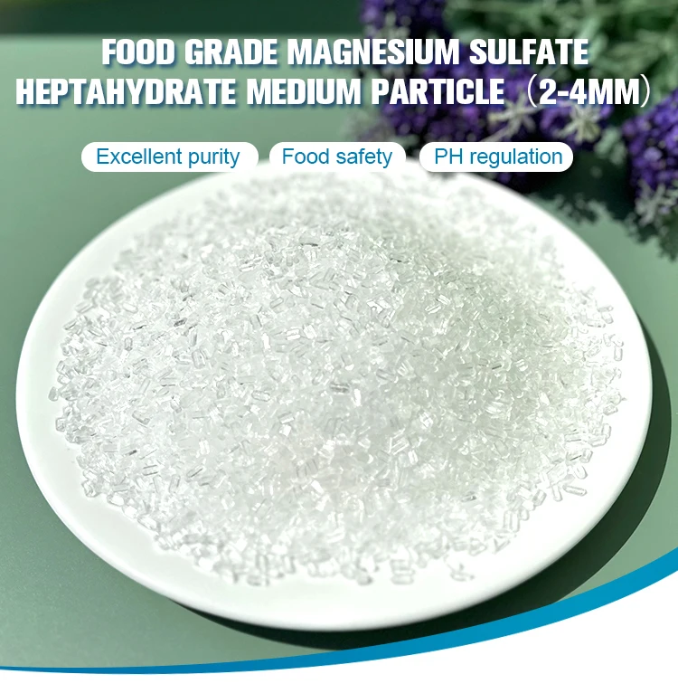 High Purity Crystal Magnesium Sulfate Heptahydrate High Purity 99.5% ...
