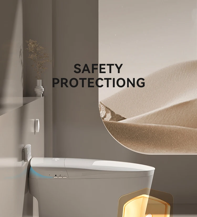 Modern Automatic Sanitary Ware Floor Mounted Auto Flush Electric Toilet ...