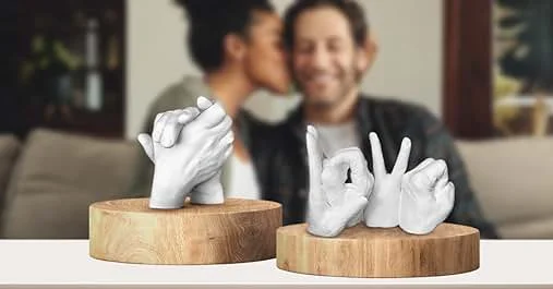 400g 1000g Hand Casting Kit Couples Hand Mold Kit Powder Wedding ...