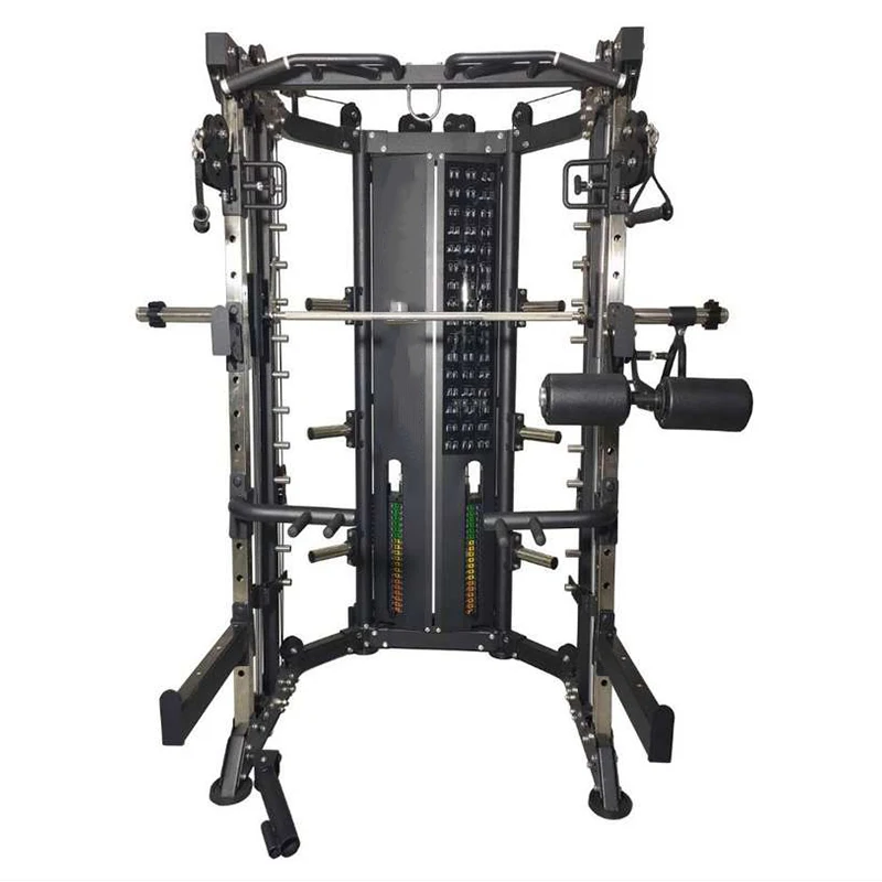 Commercial Gym Machine Multi Functional Trainer Smith Machine With Free ...