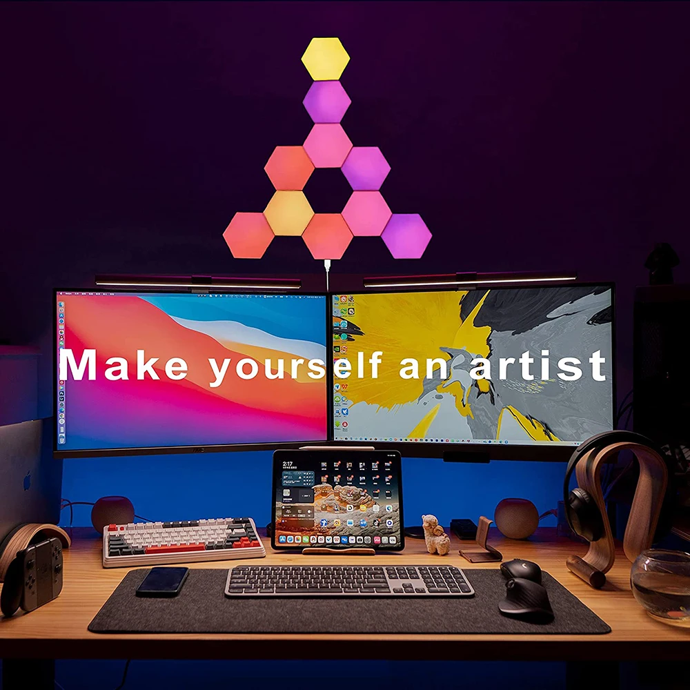 Honeycomb Light App Controlled Hexagonal Led Light Remote Control ...