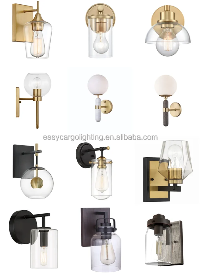 Customized Design Glass Wall Bracket Lights - Modern 2-lights