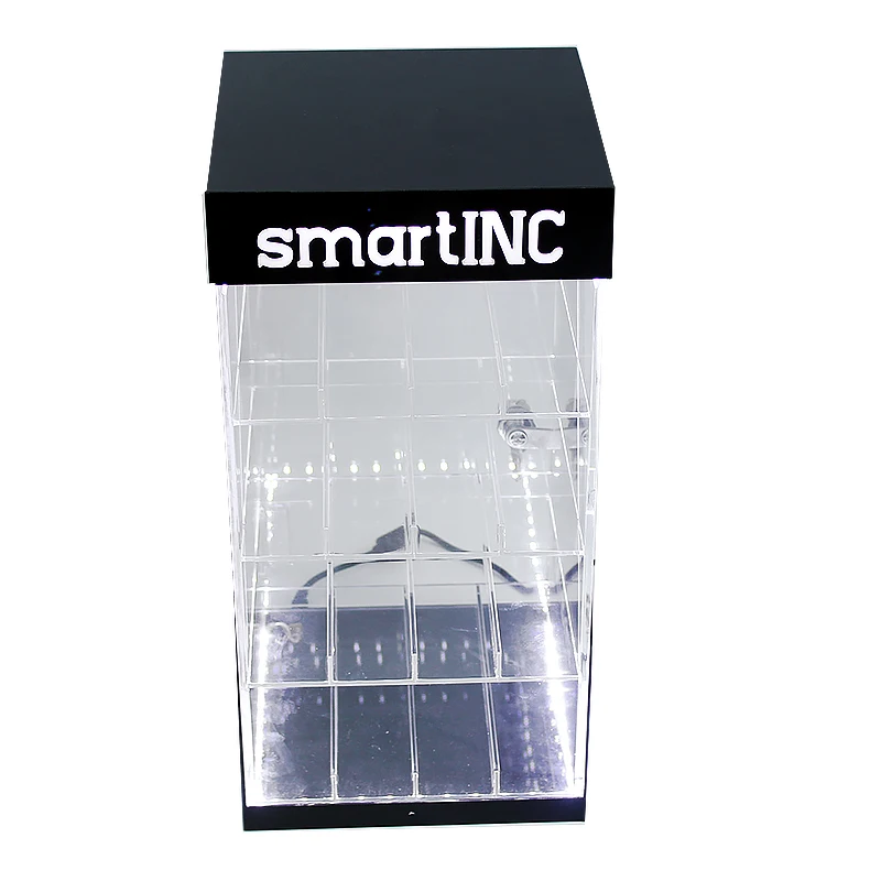 Clear Acrylic Plastic Cigarette Tobacco Display Rack With Locker Tinya ...