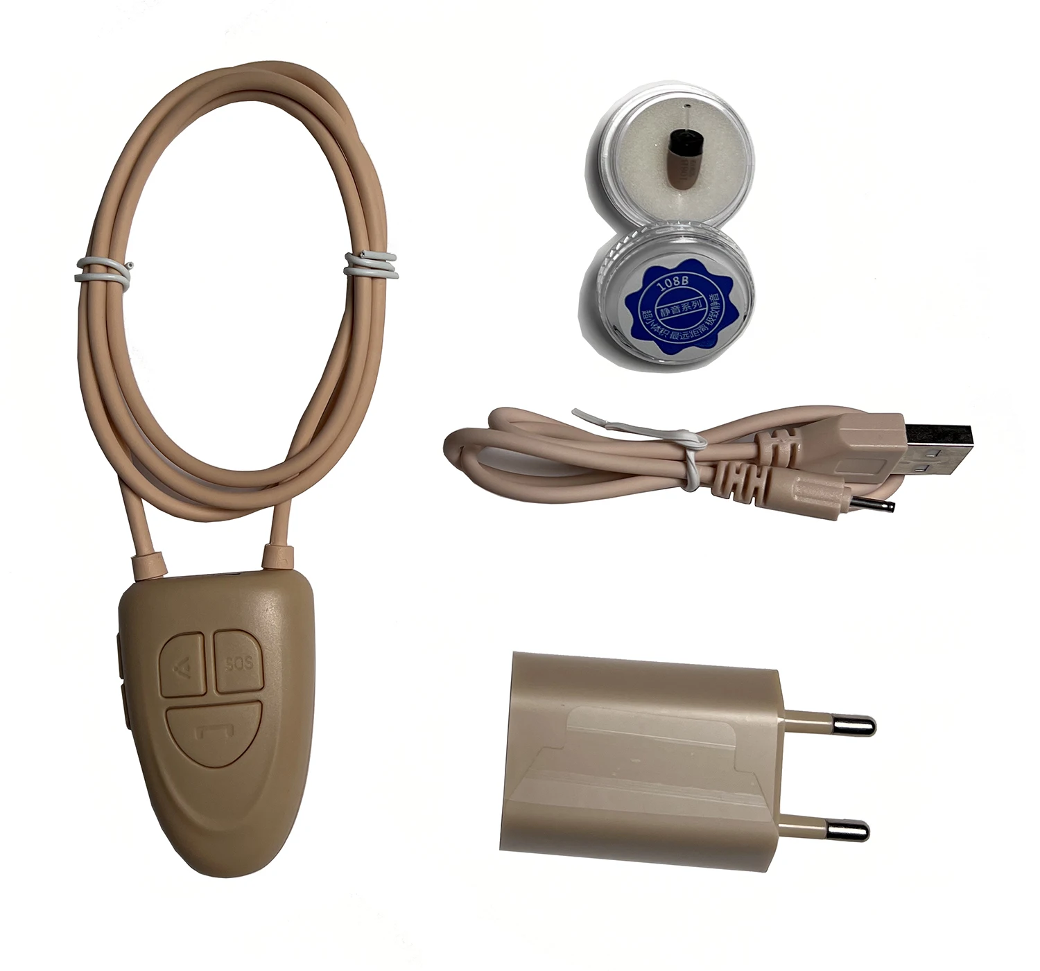 Invisible Inductive Bluetooth Necklace With 108b Mini Earpiece - Buy ...