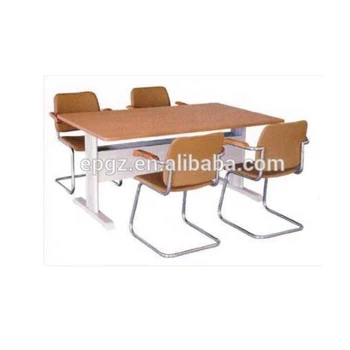 School Library Reading Table And Chair For 4 Person - Buy Reading Desk ...