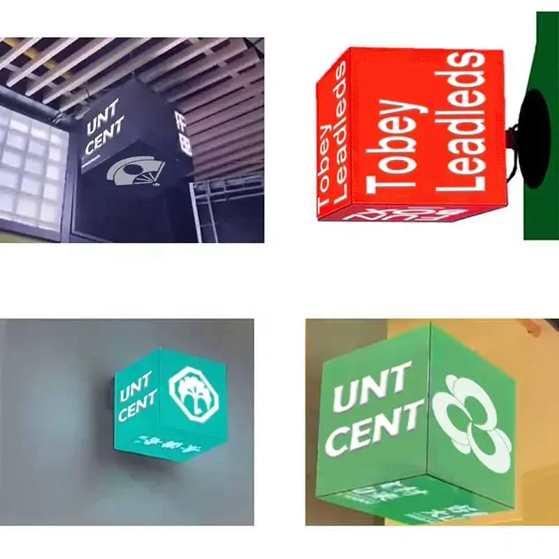 Outdoor Indoor Logo Led Display Screen Advertising Led Cube Screen Hd ...
