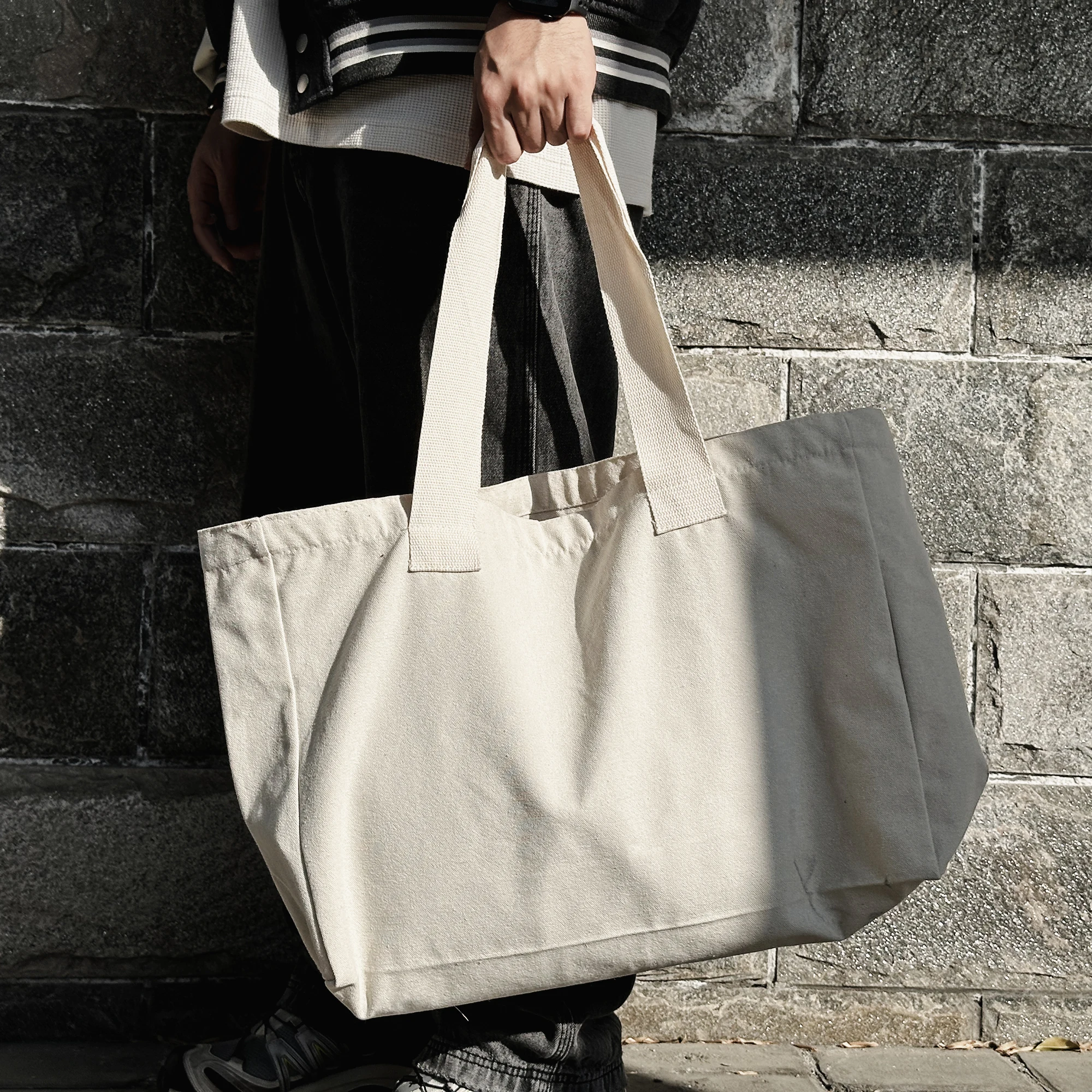 Printable Logo Sublimation Tote Bags Blank Customizable Size Solid ...