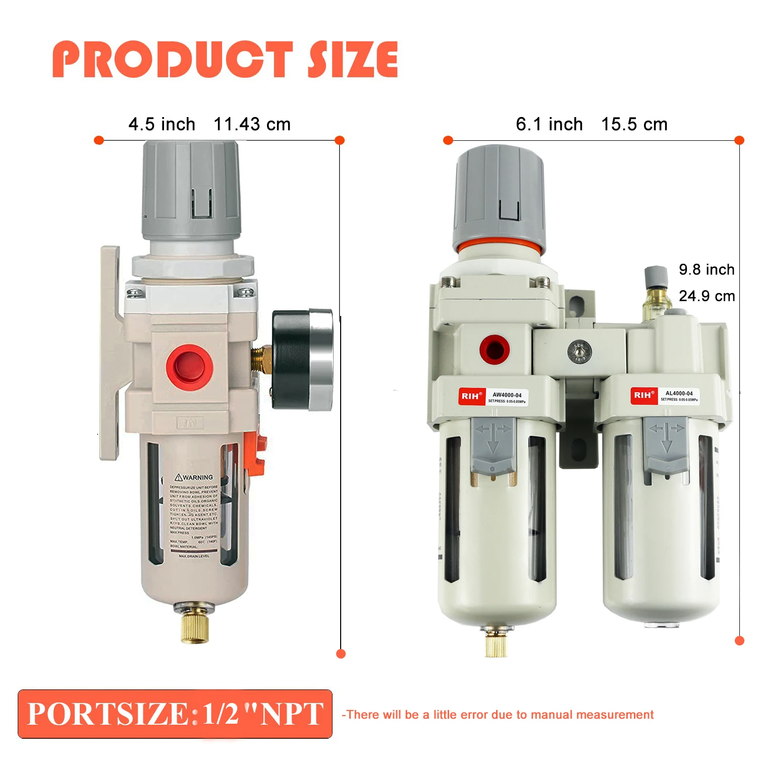 SMC Pneumatic Air Service Unit Air Filter Regulator Treatment Unit Air Filter Regulator ...