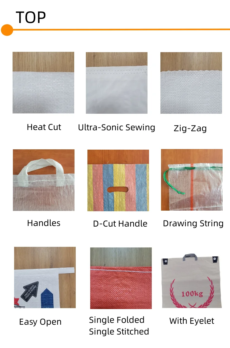 White Salt 25kg 50kg Laminated pp Woven Plastic Small Sack for Packing ...