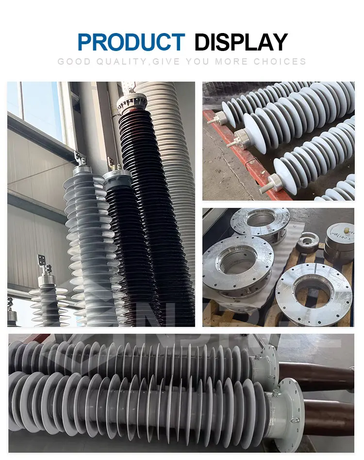 High Voltage Capacitive Bushing with Silicone Rubber Cover