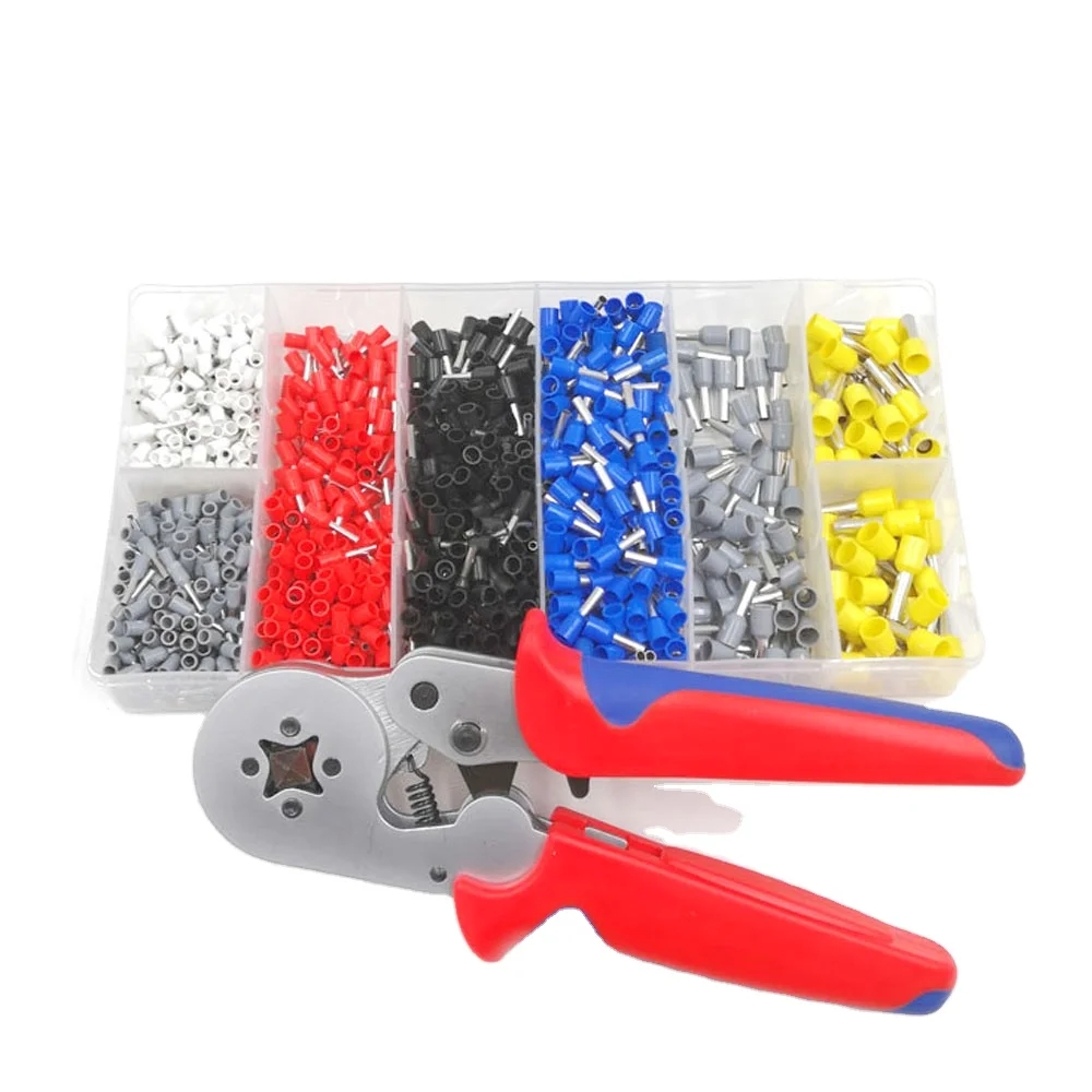Terminal Crimping Tool Set with 1200 PCS Double Ferrule Crimper and ...