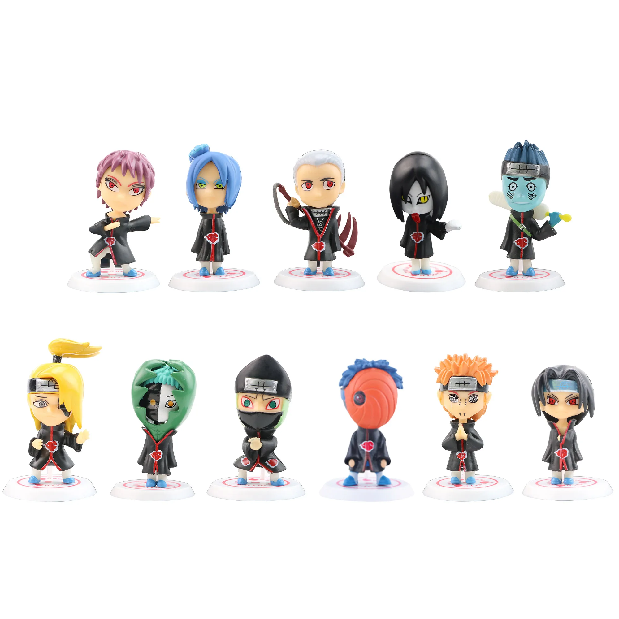Wholesales New Design Statue Figures Anime Figures Set Akatsuki Trajes ...