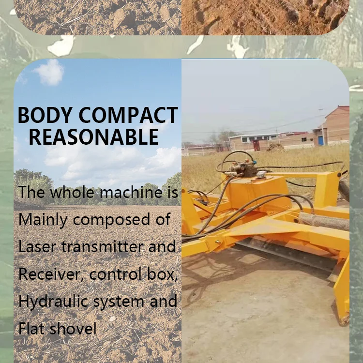 High Quality Tractor Laser Grader Farm Leveler Agricultural Land Fine ...