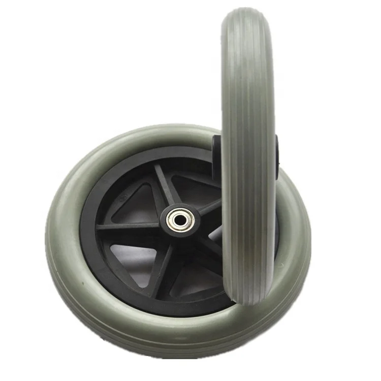 200mm PU Foam Lightweight Plastic Wheels for Sunbed & Trolleys ...