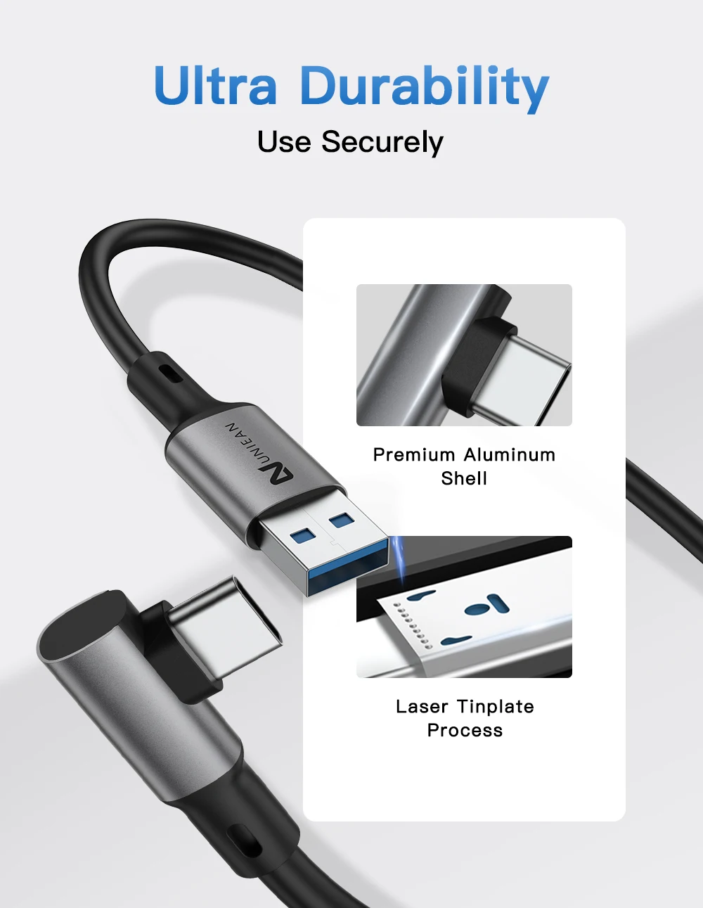 2m 3m 5m Usb A To Usb3.0 Type C 90 Degree Right Angle Elbow Cable For 0culus Vr Link Cable 3a ...