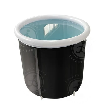 Portable Ice Barrel Cold Bucket Bath Inflatable Cold Plunge Foldable ...