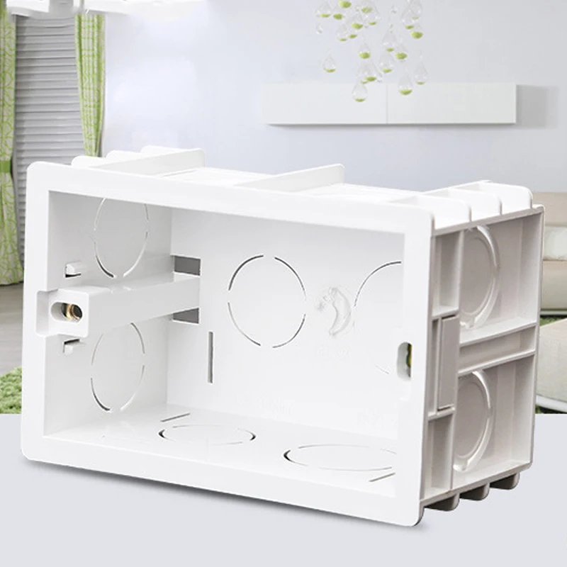 Electric Flame-retarded PC Two Junction Boxes 118 Type Mounted Wall ...