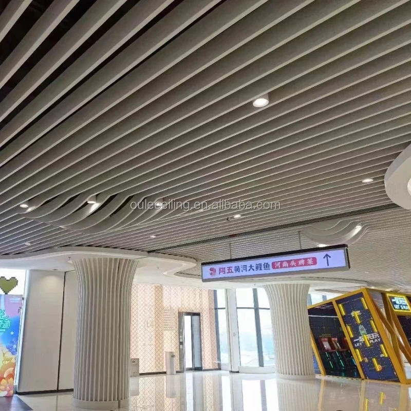Aluminum Square Tube Ceiling System - Baffle Metal Ceilings
