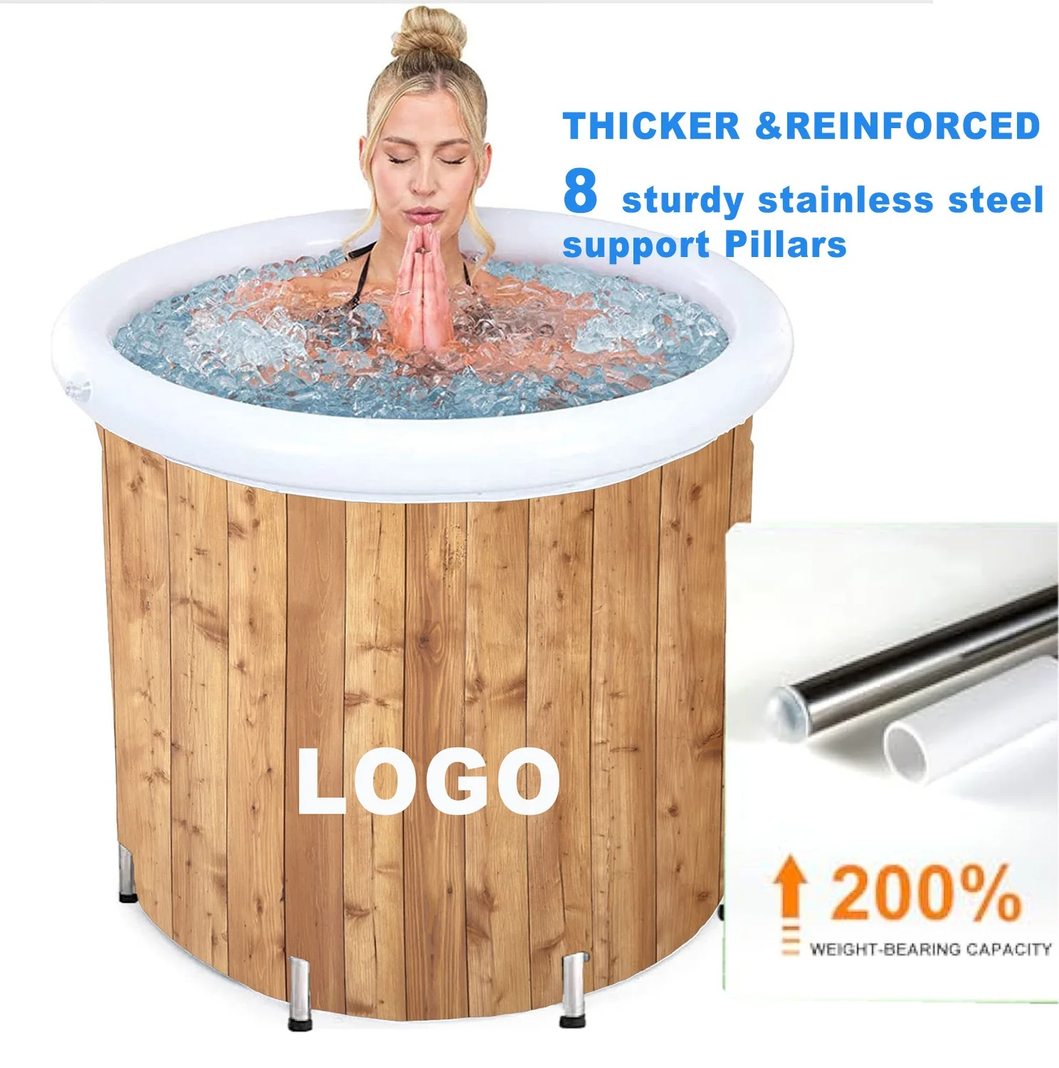 31''h Large Size Ice Bath Tub,Portable Ice Bath Tub For Athletes ...