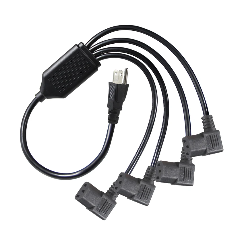 Right Angle Plug 3 Pin 90 Degree C13 Angled Extension Power Cord ...