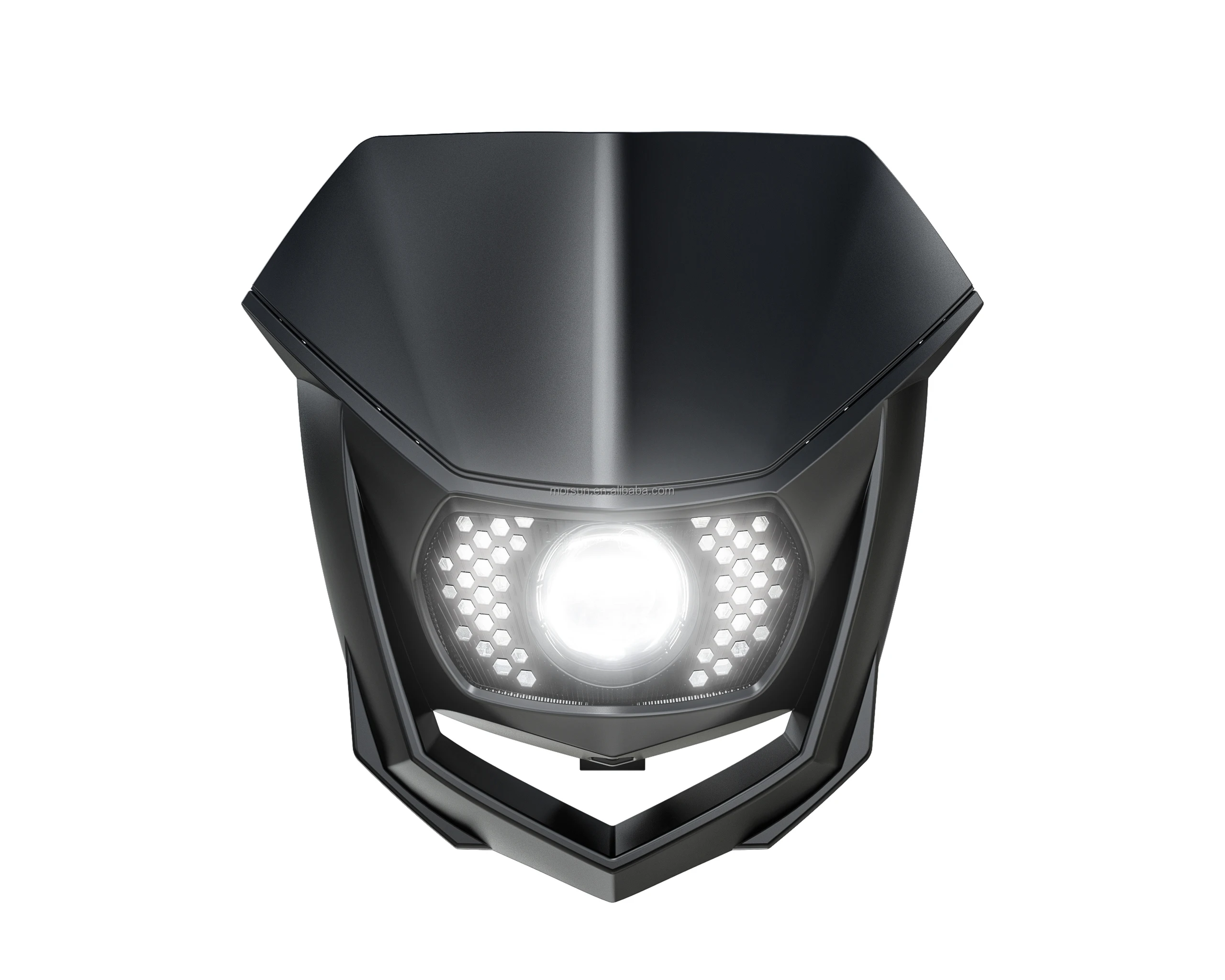 Emark Supermoto Upgrade LED Headlight For Universal KTM Yamaha Kawasaki Suzuki Honda Off Road ...