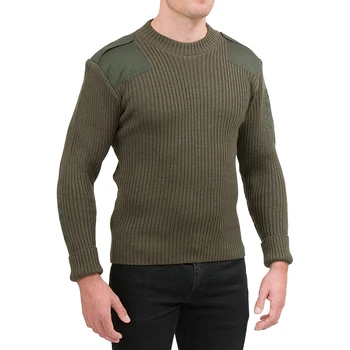 Custom Combat Tactical Wearing Custom Wool Sweater Olive Green Black ...