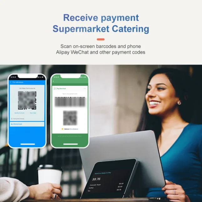 V8 Faster Scanning 2d Wireless Qr Code Scanner With Ai Voice Oled ...