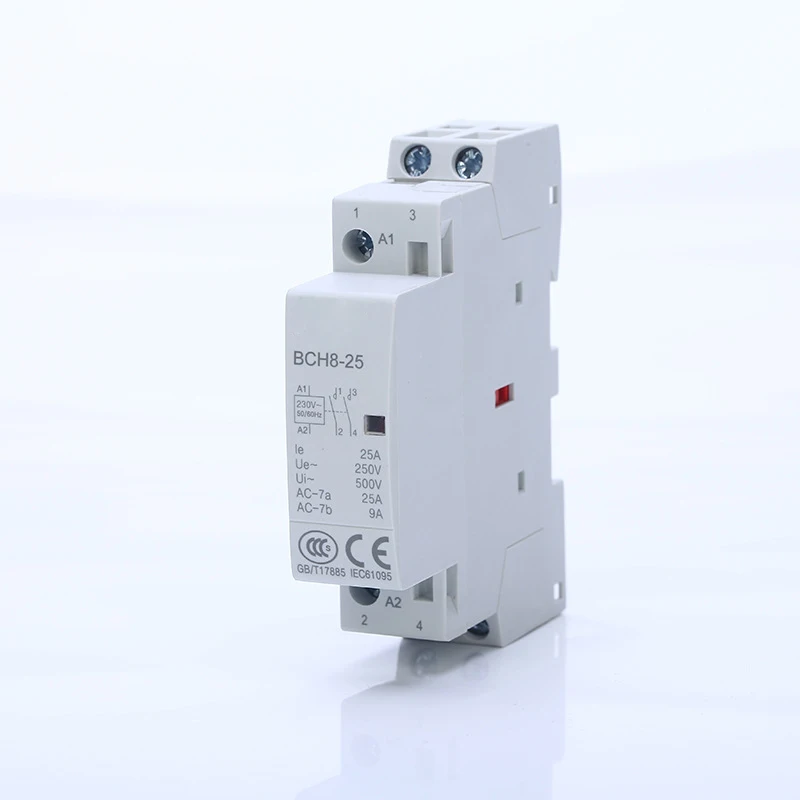 Din Rail Mounted Household Modular AC Contactor 2P 25A 220V 2NO Modular ...
