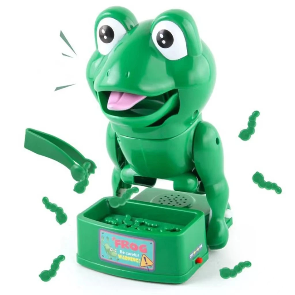 New Tiktok Kids Table Games Prank Exciting Trick-playing Electronic Frog Decompression Toys ...