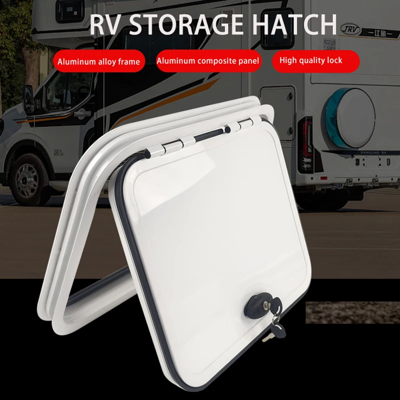 RV Luggage Hatch Door - Customizable Aluminum Compartment