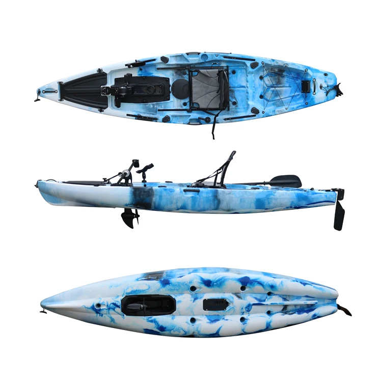 12 Ft Single Person Hot Sale Fishing Kayak With Pedal Drive Lldpe ...