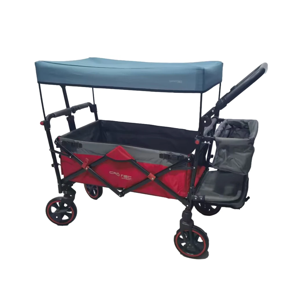 Portable Heavy Duty Beach Camp Folding Canopy Collapsible Trolley Wagon ...