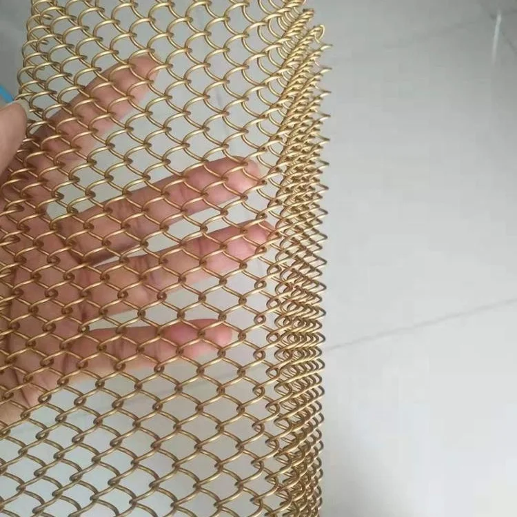304 Stainless Steel Woven Coiled Mesh Crimped Wire Mesh Decorative ...