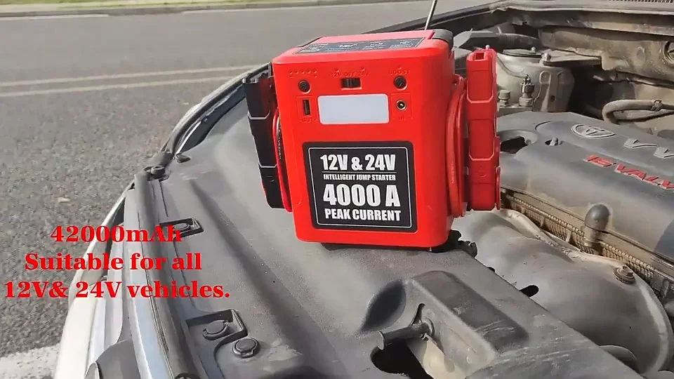 Portable Battery Power Booster 12v 24v 4000 Amp With Lithium Battery 12 ...