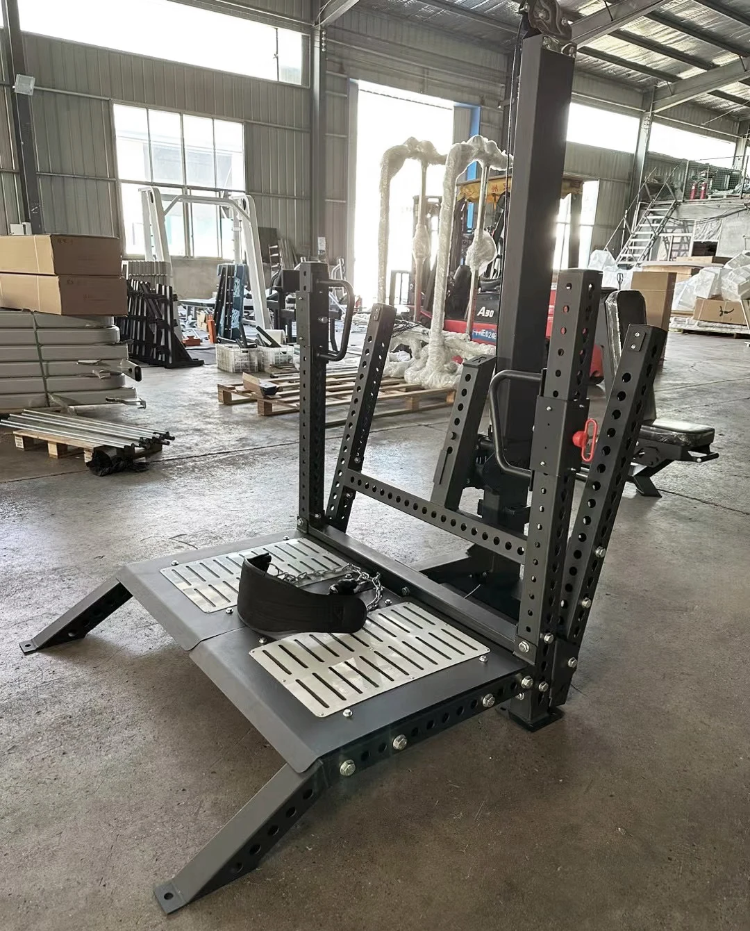 Large Loader Glute Exercise Equipment Belt Squat Machine OEM