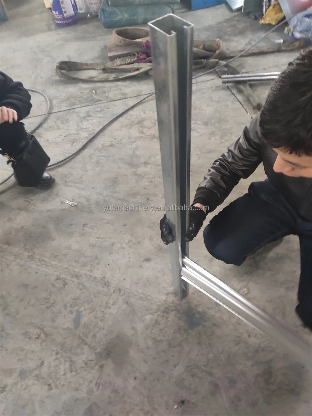 Guide Rail Roller Shutter Door Track Channel Roll Forming Machine