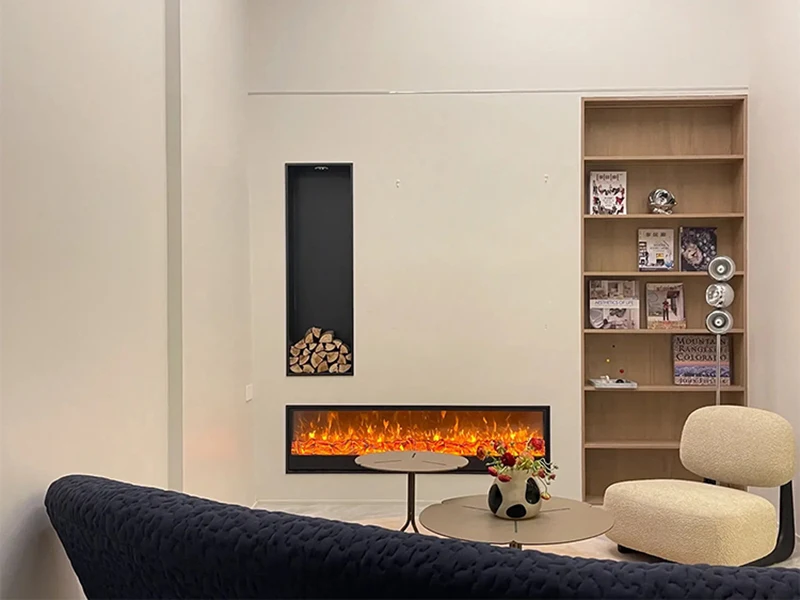 Alibaba.com: Modern Cast Iron Wood Burning Stove with 3D Fire Effect ...