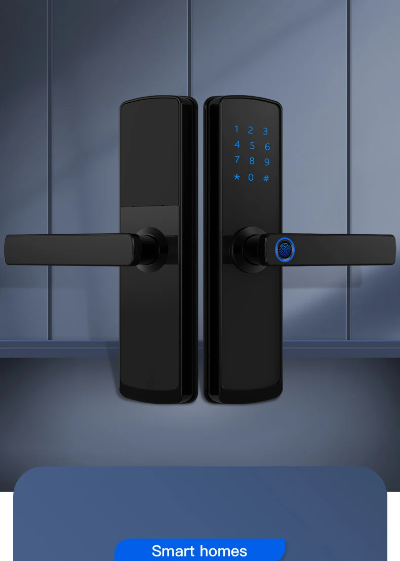 Smart Lock Biometric Intelligent Electronic Fingerprint Smart Lock Door ...