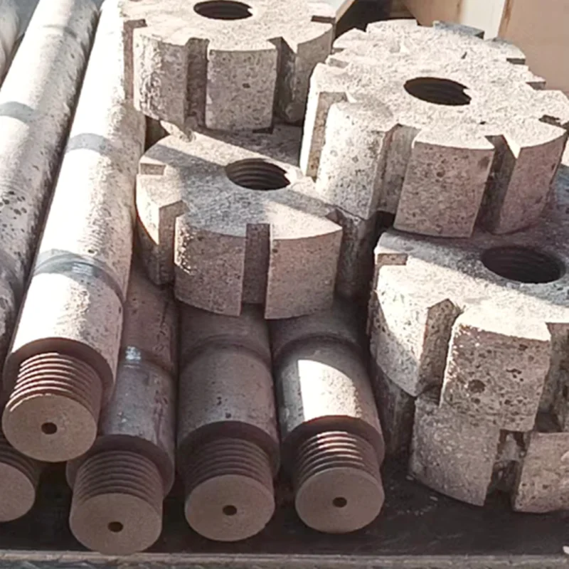 Aluminum Degassing Graphite Rotor And Shaft - Buy Customized Graphite ...