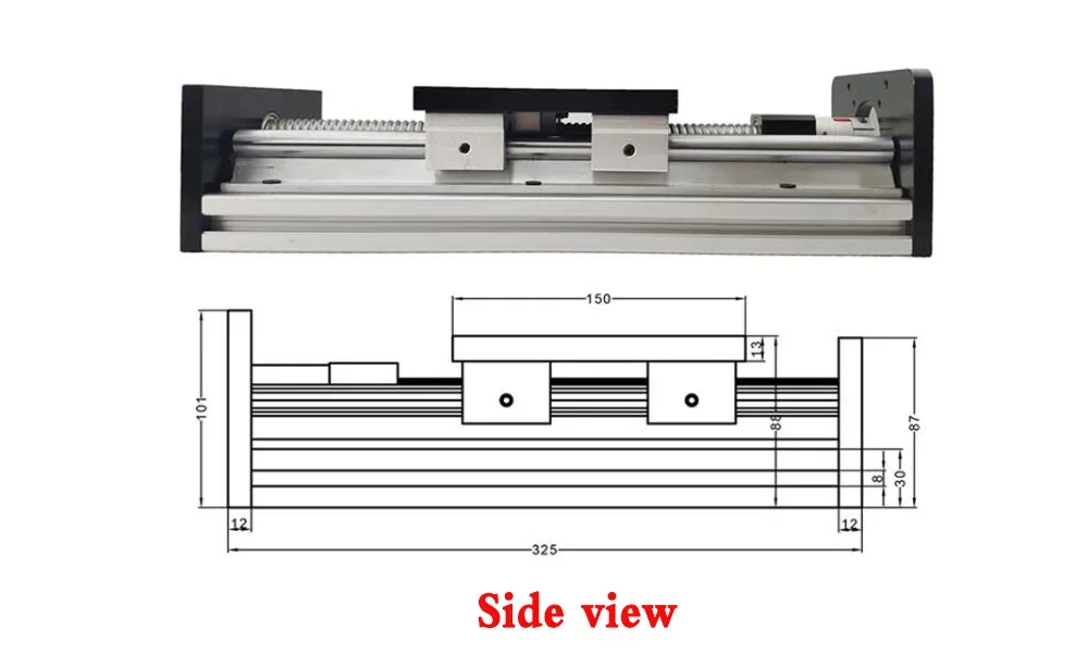 High Load Workbench Motion Sliding Table CNC Module 150*150 Mobile ...