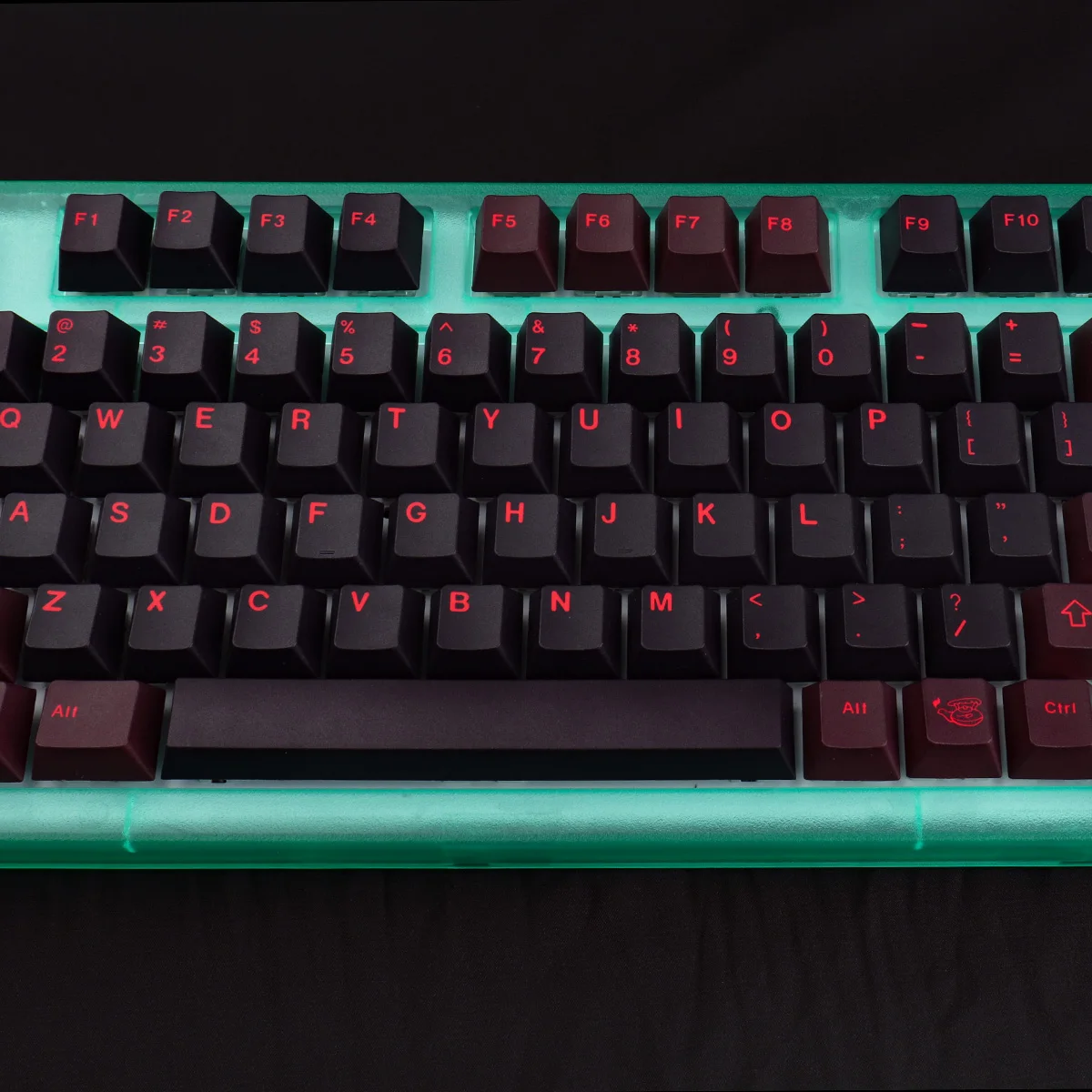 129 Keys Red Dragon PBT Keycaps Set for Mechanical Keyboards