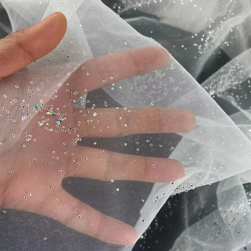 Metallic Mesh Diy Dress Stage Costume Cloth Wedding Fabric Designer ...