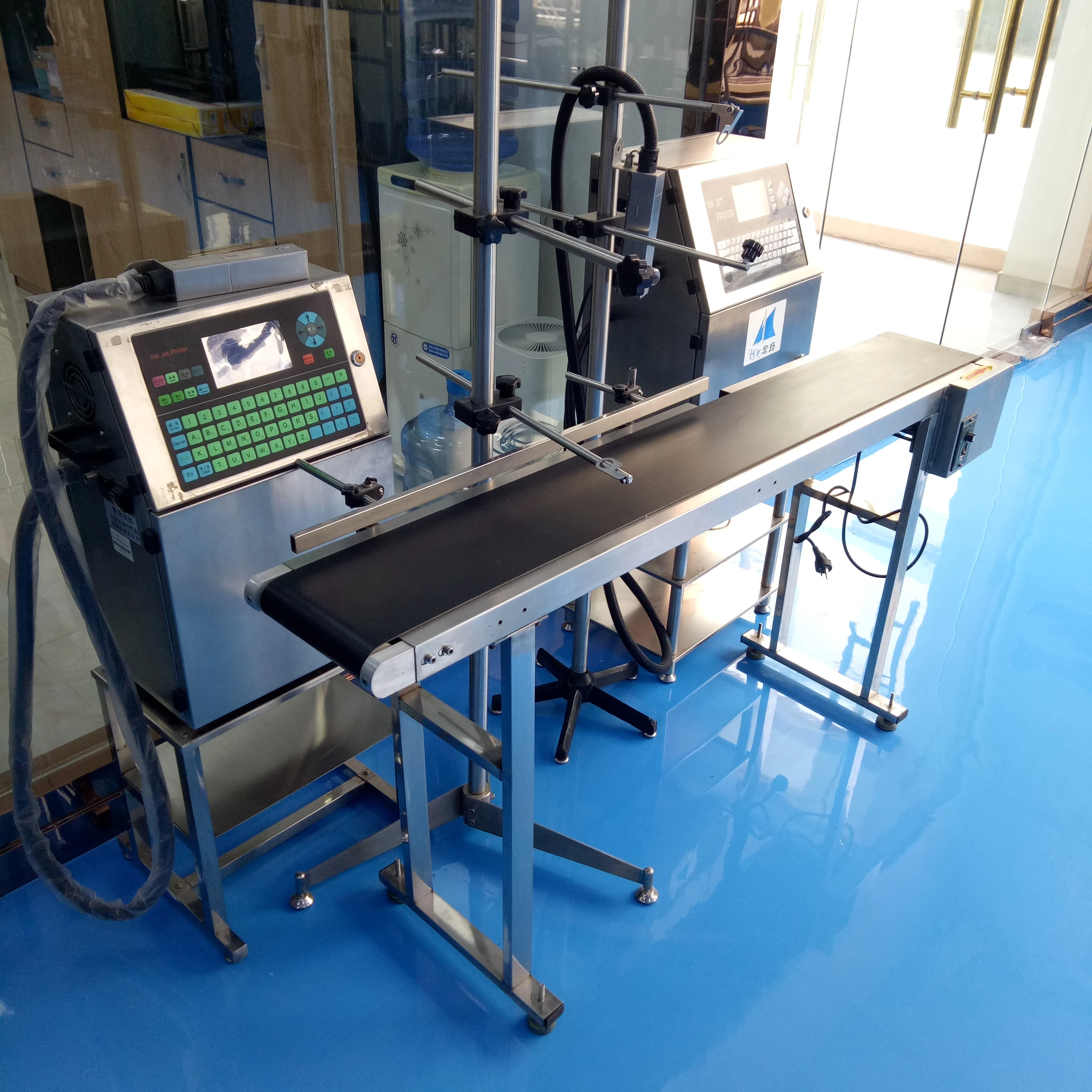 Automatic Expiry Date Printer Code Printers Inkjet Coding Machine With Conveyor - Buy Expiry ...