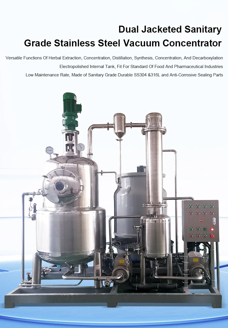 Valuen Gmp-compliant 200l Vacuum Concentration Tank For Herbal ...