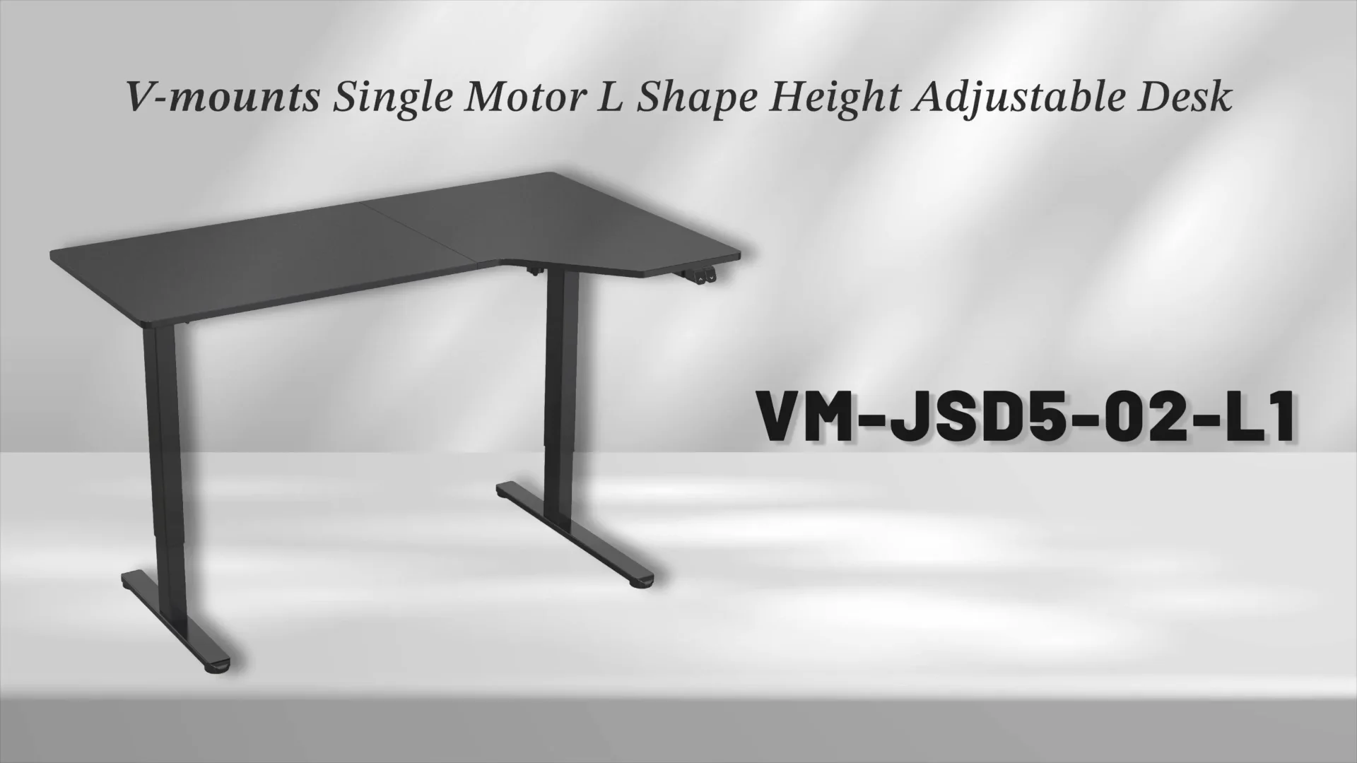 V-mounts Ergotech Professional Electric Desks For Home Office With L ...