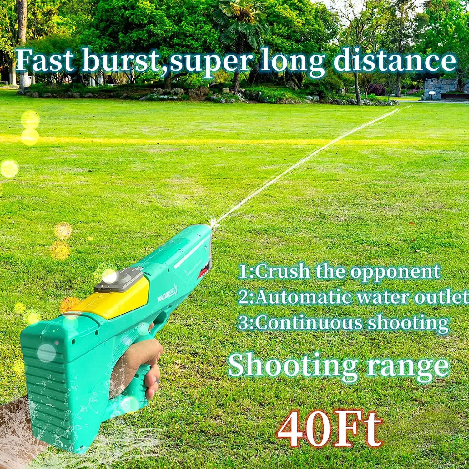 Shark Shape Electric Water Gun - Fun Outdoor Toy for Kids