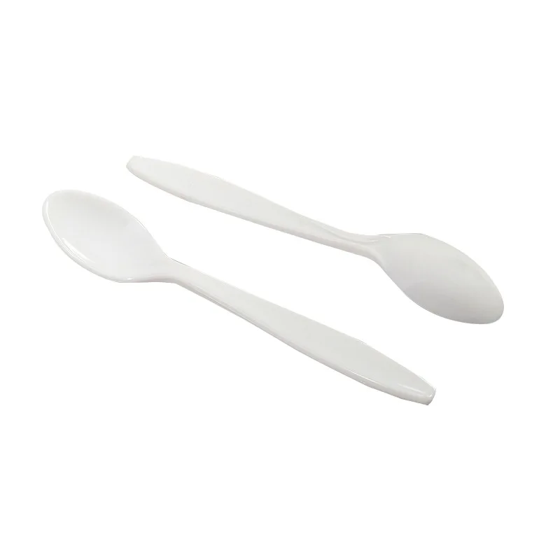 Disposable Spoon Fast Food,Takeaway Milk Tea Dessert Spoons Packaging ...