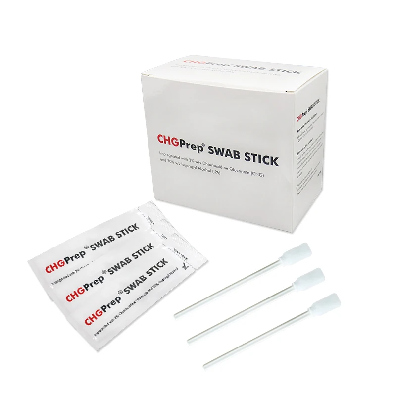 Pre Pad Sponge Skin Prep - CHG Swab Stick Alcohol & Chlorhexidine