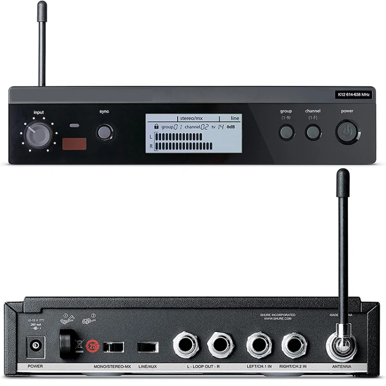 PSM300 Stereo UHF Vocal Stage Instrument Monitor Ear in Ear Wireless ...